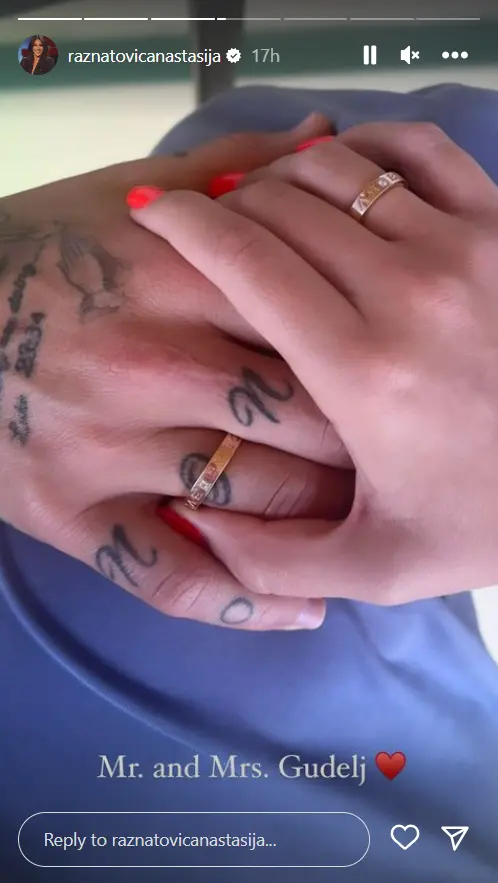 Anastasija i Gudelj se venčali u tajnosti: Isplivali svi detalji